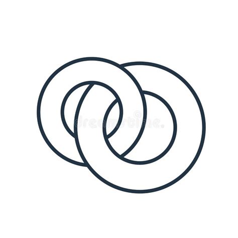 Circles Icon Vector Isolated On White Background Circles Sign Stock