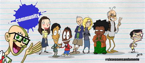 Community X 90s Era Nickelodeon Cartoons Mashup Art