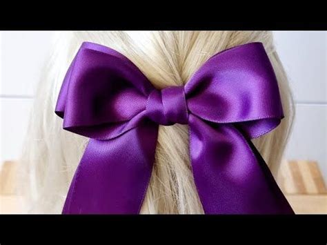 Laço de fita de cetim Laço para adulto e infantil DIY Satin Ribbon Bow YouTube Laços de