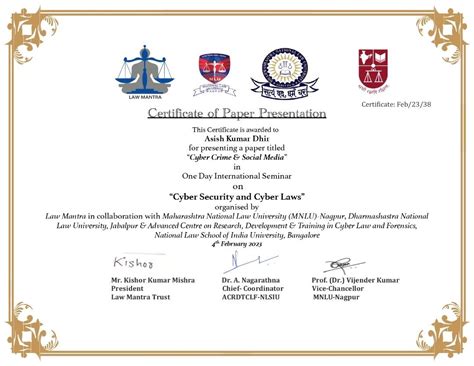 Asish Kumar Dhir On Linkedin Law Training Development Cybersecurity Cyber Cybercrime