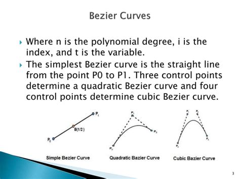 Bezeir Curve Na B Spline Curve PPTX