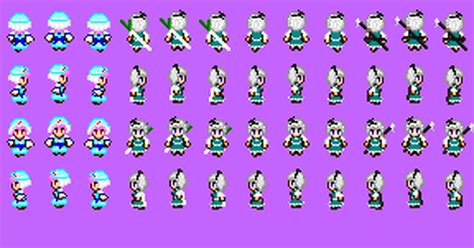 Touhou Rpg Maker Sprite Sheet ゆゆみょんキャラチップ Pixiv