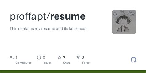 Github Proffapt Resume This Contains My Resume And Its Latex Code