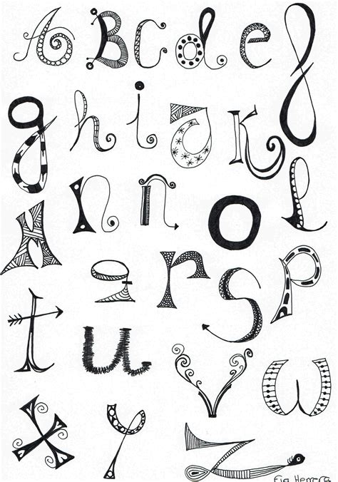 13 Cool Letter Fonts To Draw Easy Lettering Styles
