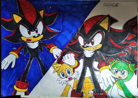 Modern Shadow Confronts Shadow X With Doom Wings By Anasjifjdjf On