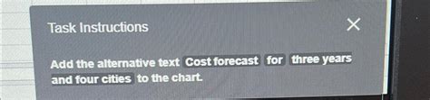 Solved Task Instructionsadd The Altemative Text Cost