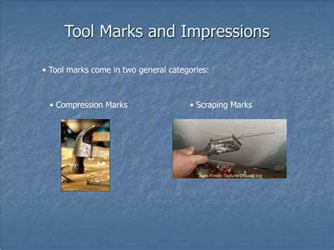 Ppt Tool Marks And Impressions Powerpoint Presentation Free Download