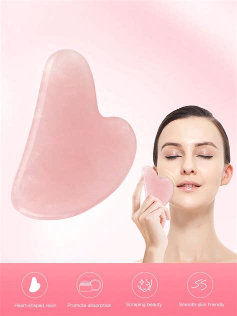 1pc Mini Heart Shape Gua Sha Boardfacial Gua Sha Body Massage Tool To