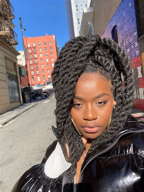 Marley Twist Hairstyles Kinky Twists Hairstyles Black Girl Braided