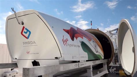 Maharashtra Cm Visits Hyperloop Watches Mumbai Pune Tube Demo Run Video