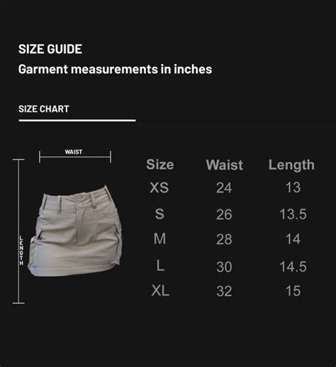 Beigeblack Skirt Size Chart Crayyheads