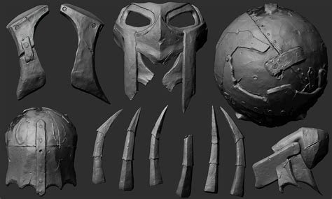 Study Iron Helmet ZBrushCentral