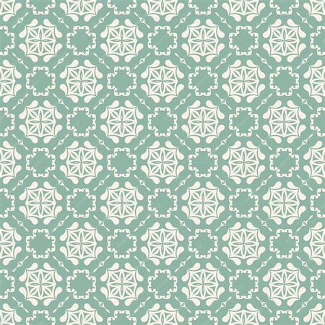 Premium Vector Seamless Pattern Design Decorative Tile Background