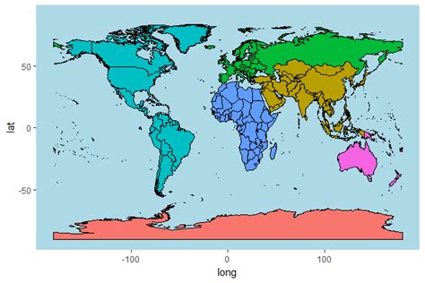Colouring Countries By Region In Ggplot2 R Stack Overflow