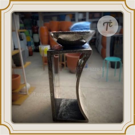Jual Washtafel Terrazzo Standing Lengkung Wastafel Cuci Tangan