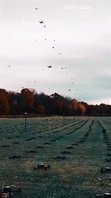 Chinese Drone Swarm Video R Sino