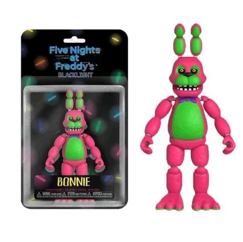Фигурка аниматроник неоновый Бонни фнаф из серии Five Nights At Freddys Black Light купить на