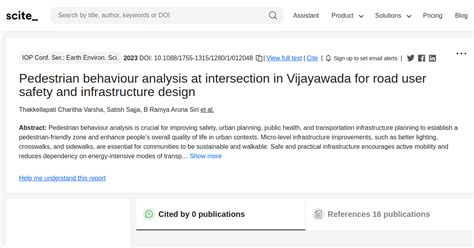 Pedestrian Behaviour Analysis At Intersection In Vijayawada For Road