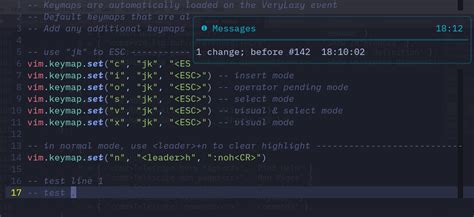 How To Make LazyVim To Undo Changes Made In The Current Session Only Without Affecting Changes