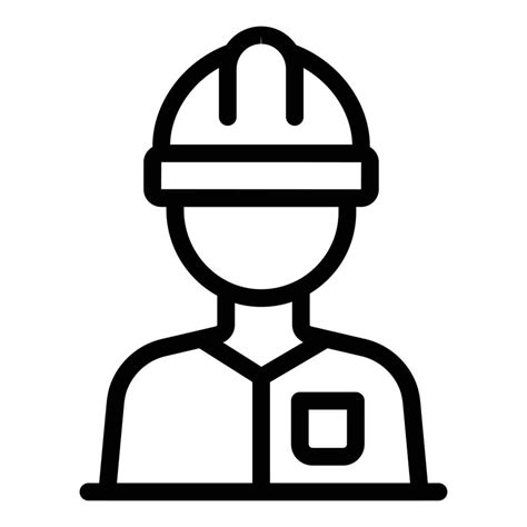 Tiler Worker Icon Outline Style Vector Art At Vecteezy