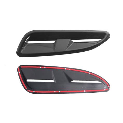 Abs Plastic Bonnet Vents Gloss Black Finish For Jaguar Xkr Style Rs Vx