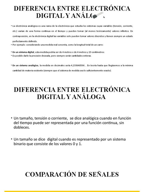 Diferencia Entre Electrónica Digital Y Análoga Pdf