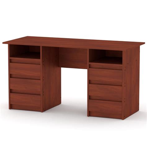 ᐉ Стіл письмовий Компаніт Декан 3 АБС 140х60х73 6 см Яблуня • Краща ціна в Києві Україні