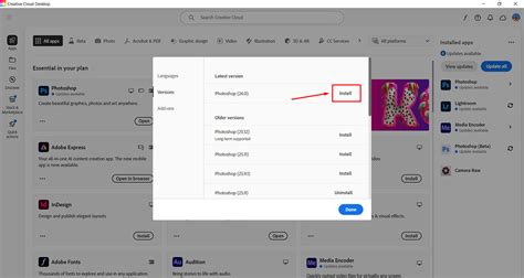 instructions for installing multiple versions of photoshop on the same