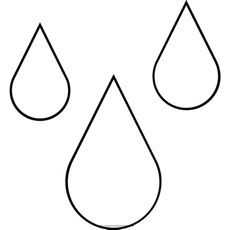 Dibujos De Gotas De Agua Para Colorear Png File Gota De Lluvia Para