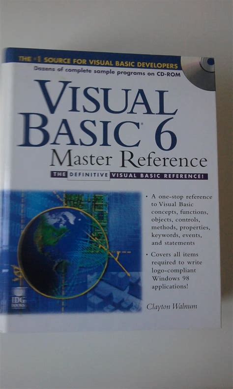 Visual Basic 6 Master Reference The Definitive Visual Basic Reference