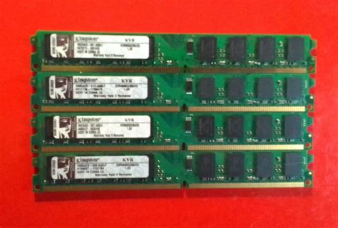 Kit Ddr2 800 8gb Totali Kingstone Kvr800d2n62g Funzionante Testata