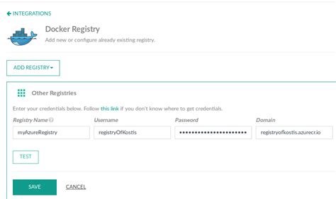 Azure Docker Registry · Codefresh Docs