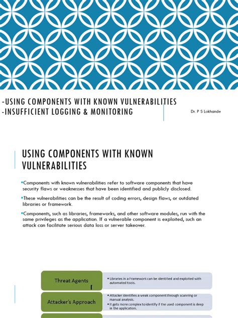 Chapt 6components With Known Vulnerabilities Pdf Vulnerability