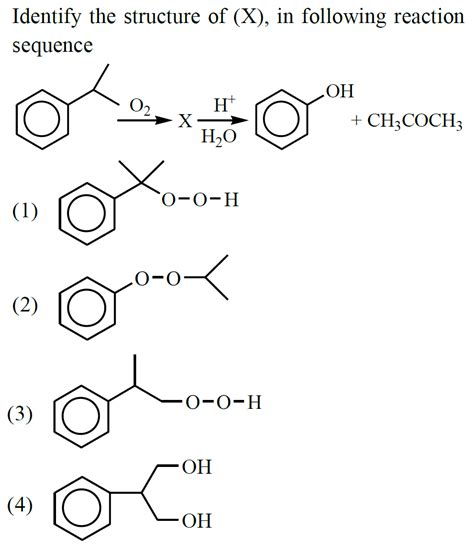 Identify the structure of ( \mathrm { X } ), in following reaction sequen..