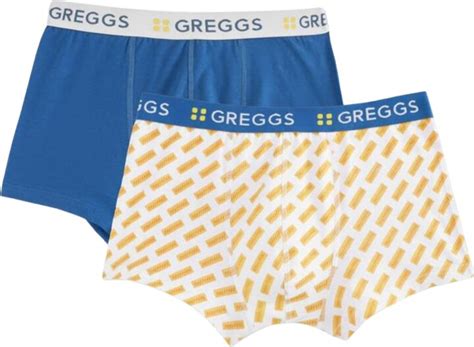 Primark Limited Greggs Mens Boxer Hipsters Briefs 2 Pack Underwear