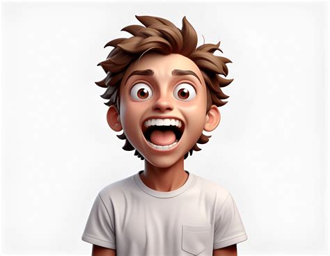 Excited Cartoon Boy Free Download Ai Scribbles