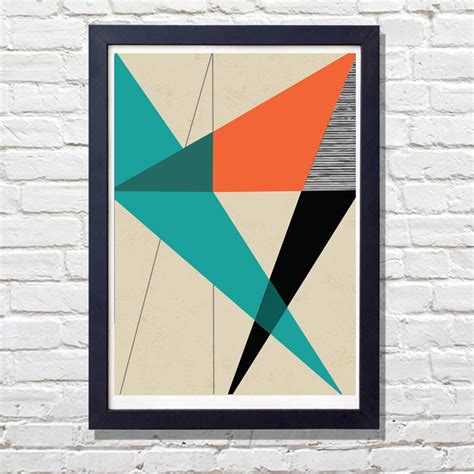 Diagonal Geometric Print By Rocket