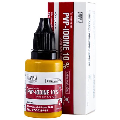 Thuốc Nước Povidon Iod 10 Opc Sát Khuẩn Vết Thương 20ml