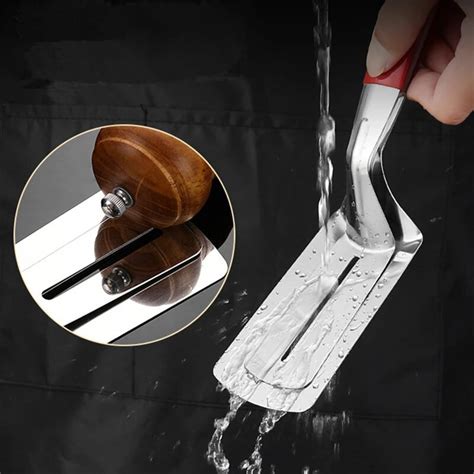 Badu Bg Многоцветни щипки за барбекю от неръждаема стомана Куха пържола Скоба за хляб Скоба за