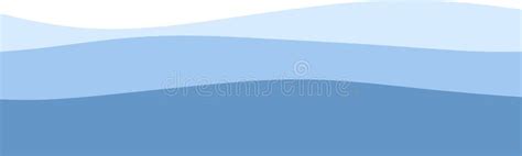 Abstract Blue Wave Design With Gradient Layers In Fluid Motion Stock Vector Illustration Of