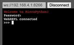 micropython webrepl connected コーヒーサーバは香炉である