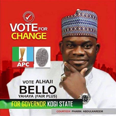 Yahaya Bellos Posters As Apc Governorship Candidate 2015 Politics