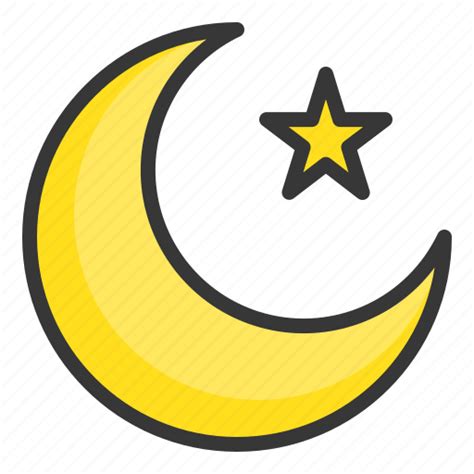 Abrahamic Islam Moon Muslim Moon Ramadan Religion Star Icon