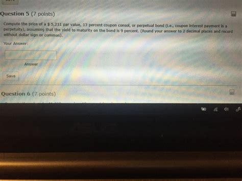 solved question 5 7 points compute the price of a 5 211
