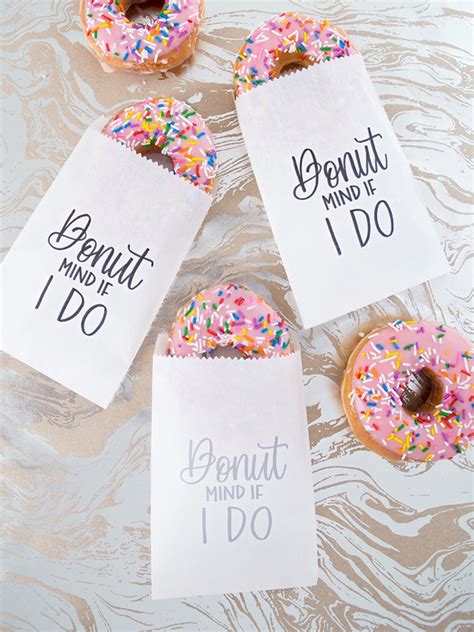 Donut Mind If I Do Favor Bag Printables Something Turquoise Digital