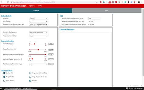 Iwr1443boost Not Able To Connect With Iwr1443boost Using 20 Verison