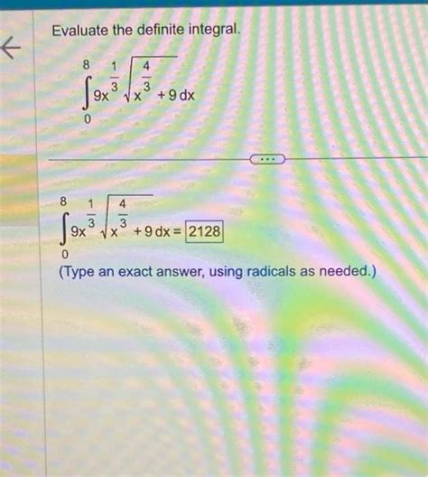 solved evaluate the definite integral ∫089x31x34 9dx