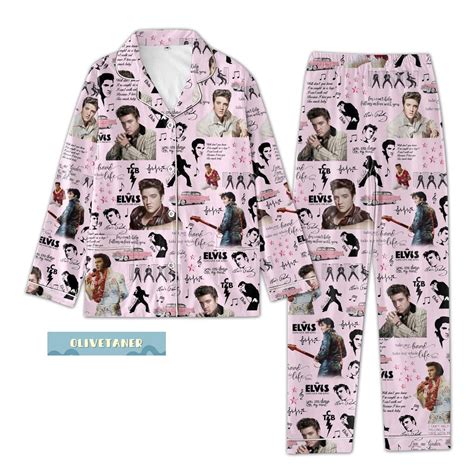 Elvis Pajamas Elvis Presley Thick Pajamas Elvis Presley Christmas