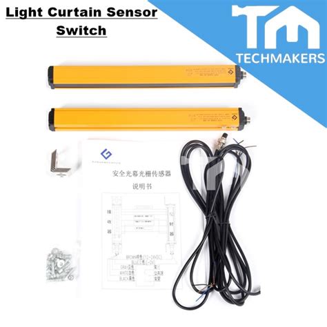 High Quality Light Curtain Sensor Switch 40mm Pitch Safety Grating Security Device 24v 200mm