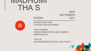 TSF GRIP HUMAN RESOURCES TASK 2 PPT